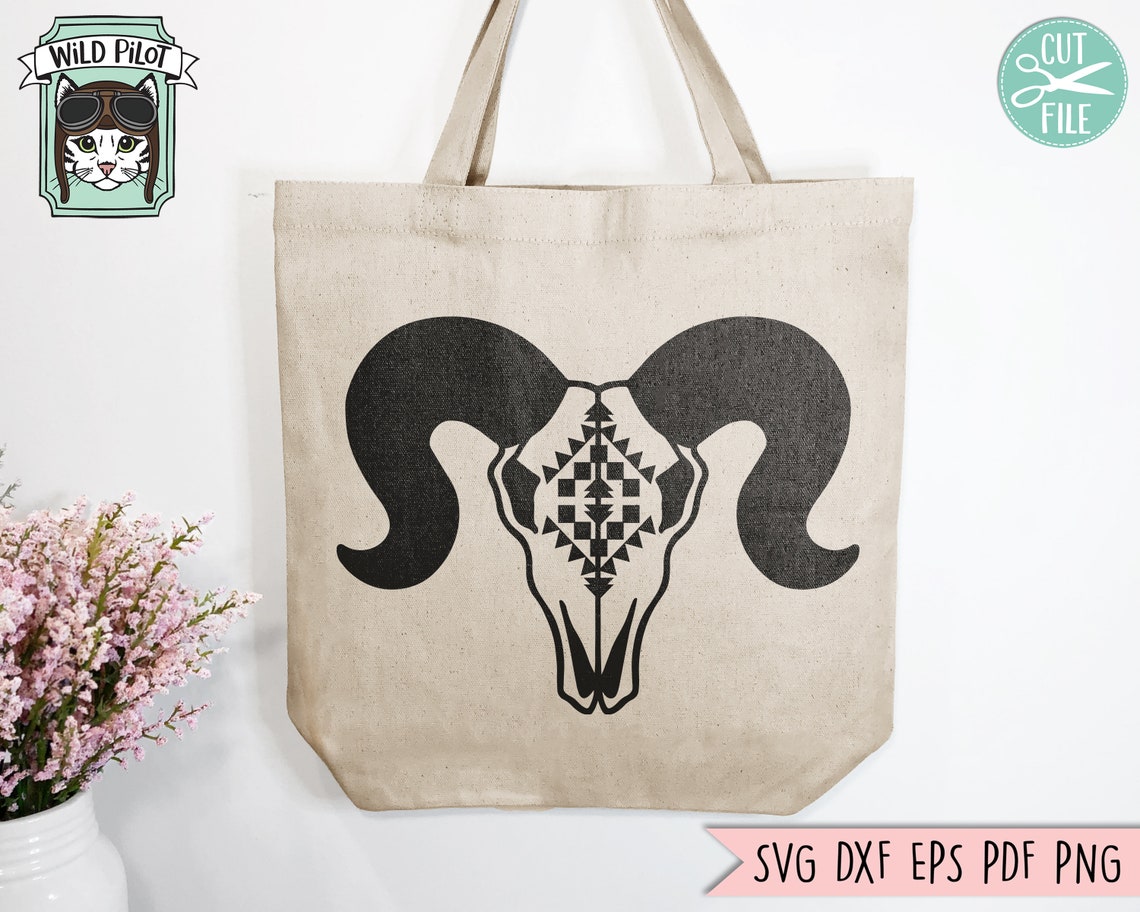 Ram Skull SVG Cut File Ram Skull PNG Mystical Svg Geometric - Etsy