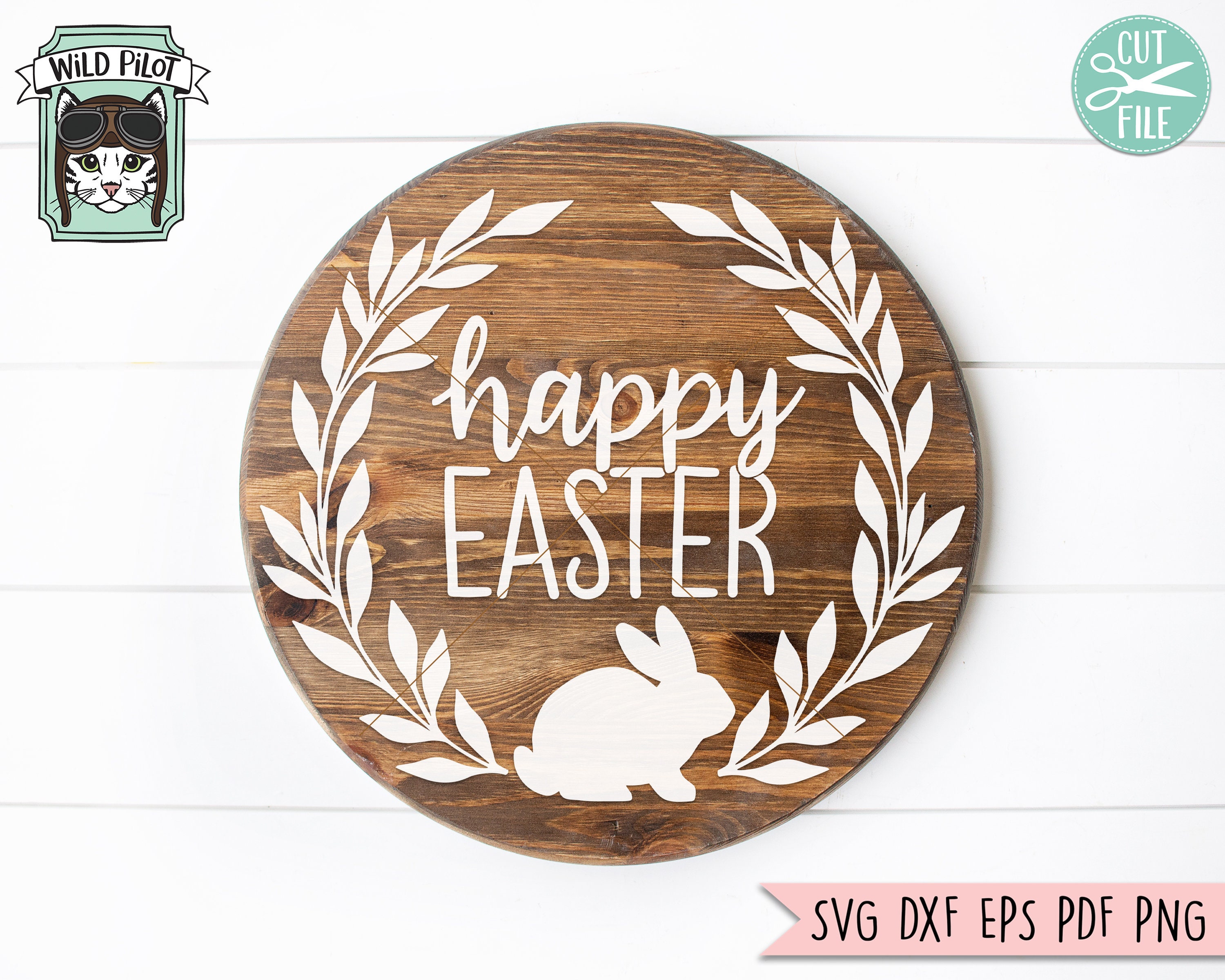 Happy Easter SVG Cut File Easter Sign SVG File Happy Easter - Etsy
