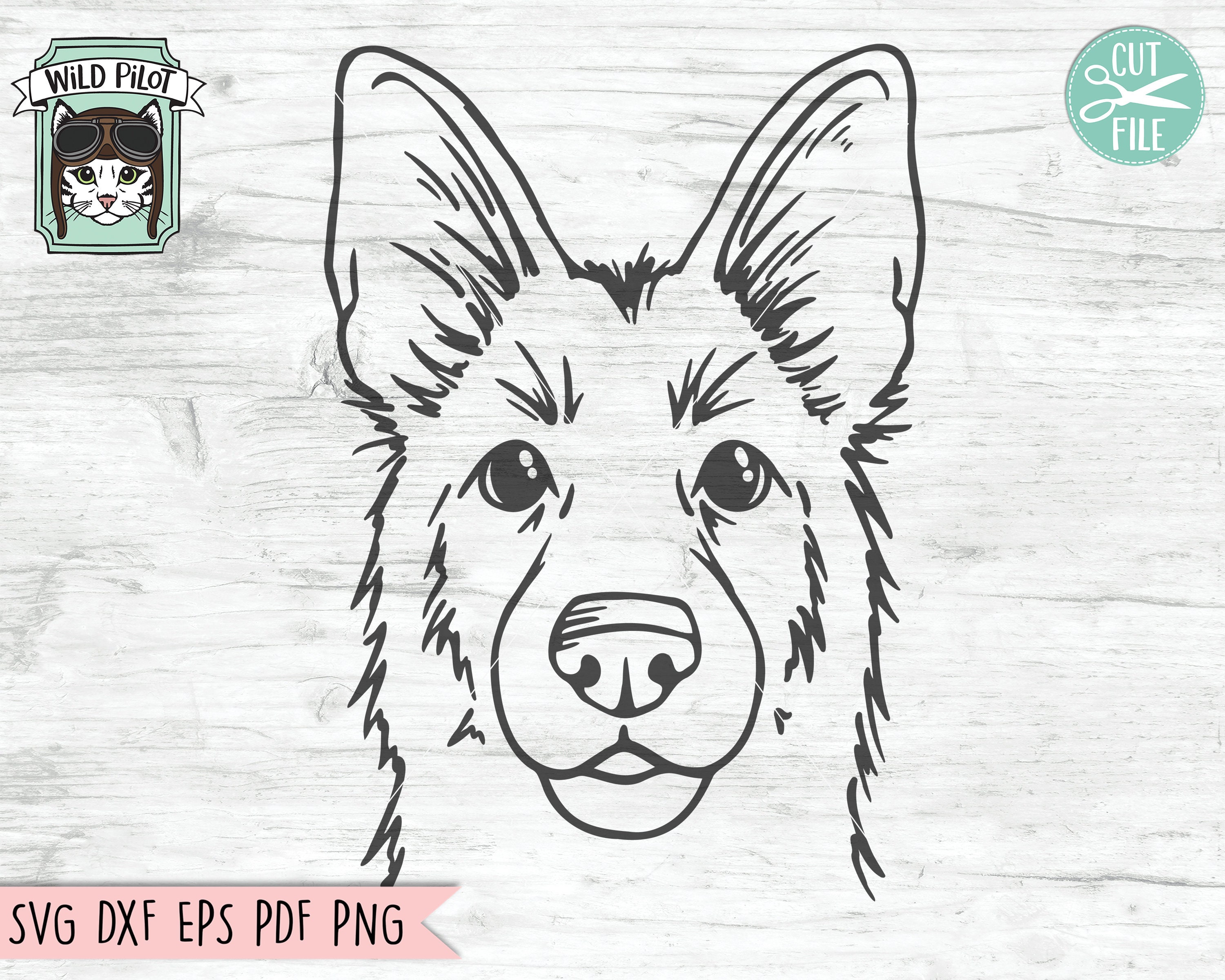 German Shepherd Svg File Dog Svg File German Shepherd Cut - Etsy