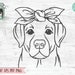 Lab SVG File, Dog Bandana SVG, Labrador Retriever Bandana Cut File, Lab ...