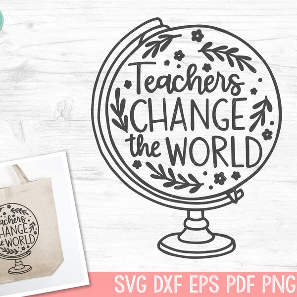 Teacher Change the World Png - Etsy