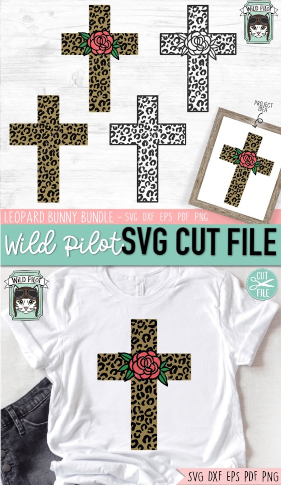 Leopard Cross SVG, Religious SVG, Cross Clipart, Cross PNG, Easter Svg ...