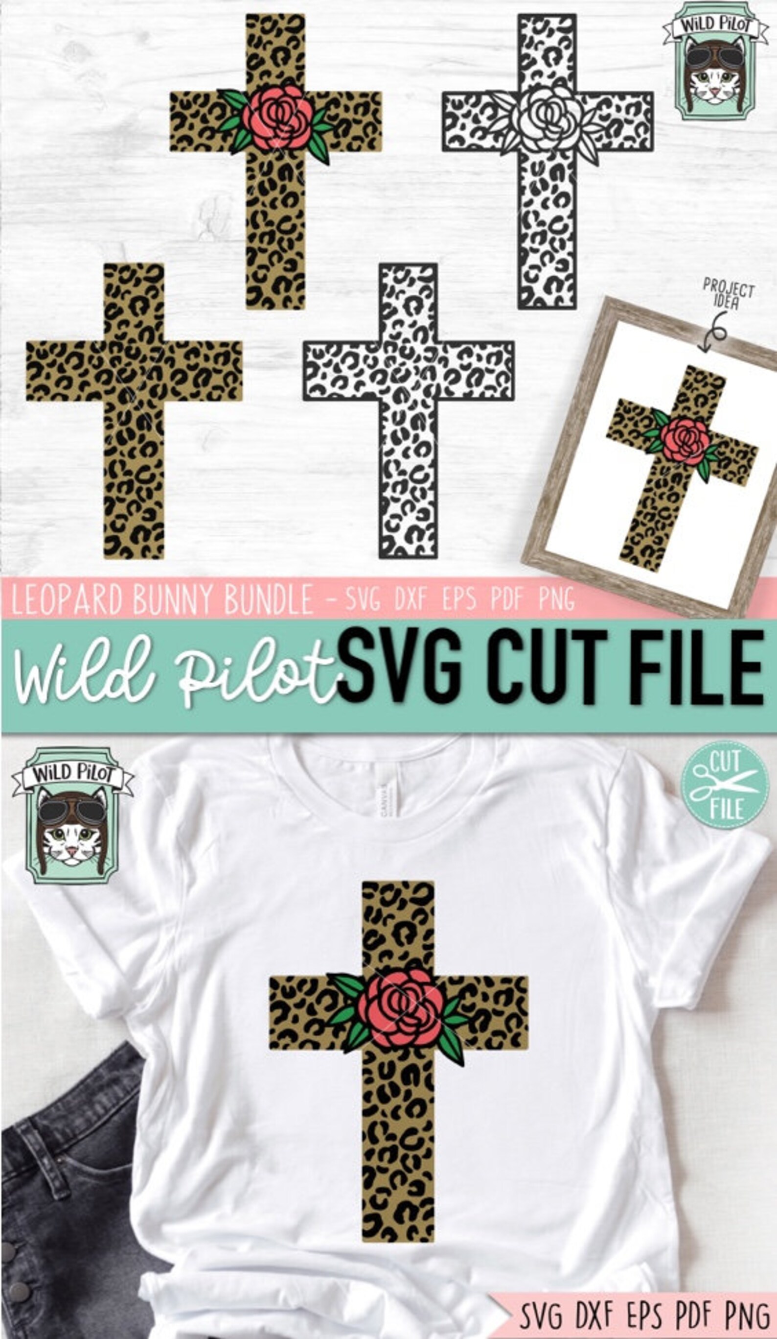 Leopard Cross SVG, Religious SVG, Cross Clipart, Cross PNG, Easter Svg ...