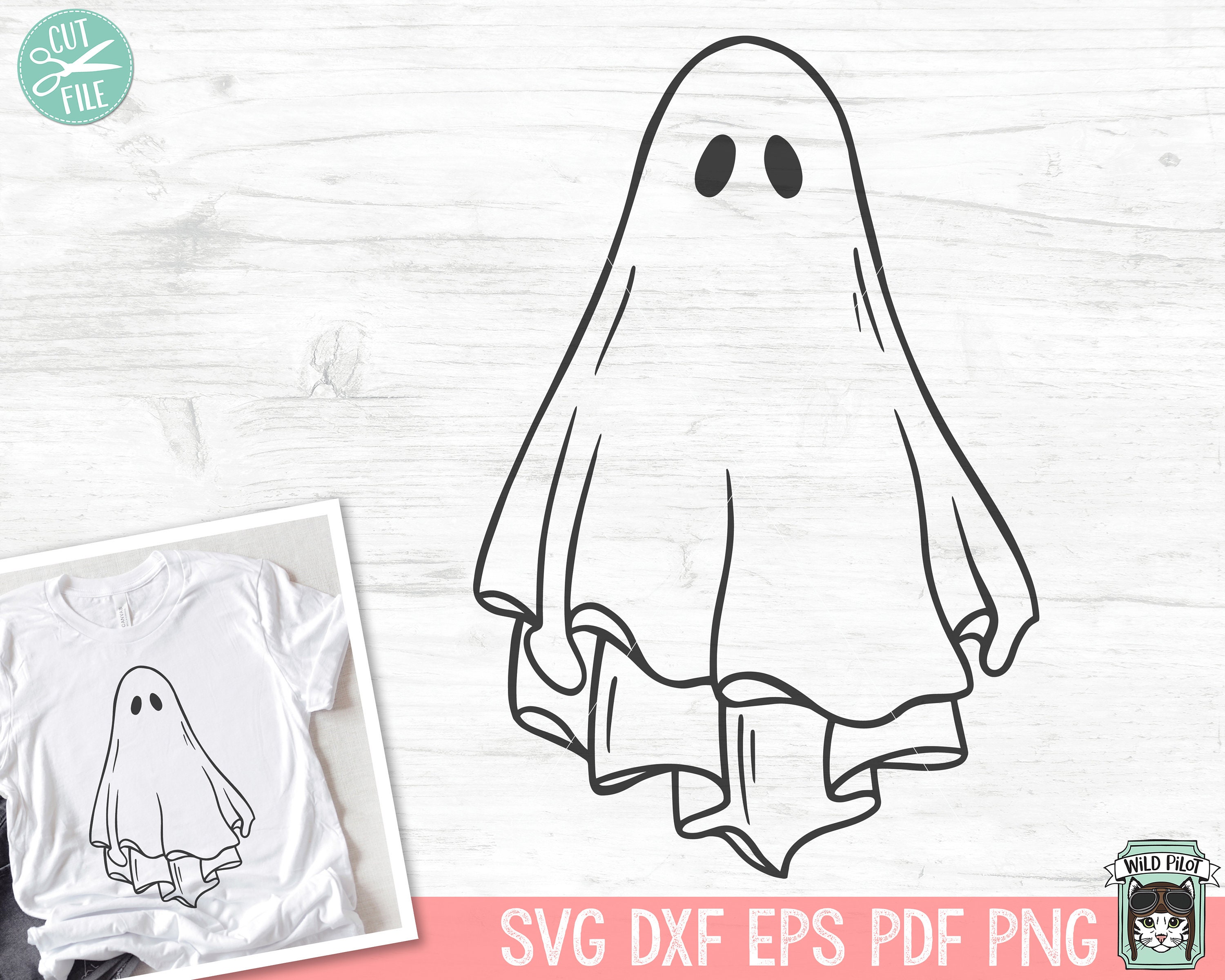 Ghost SVG File Halloween SVG Halloween Cut File Ghost Cut - Etsy