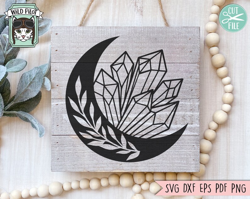 Crystals SVG Files, Crystal Cut File, Crystal Floral Svg, Crystal ...