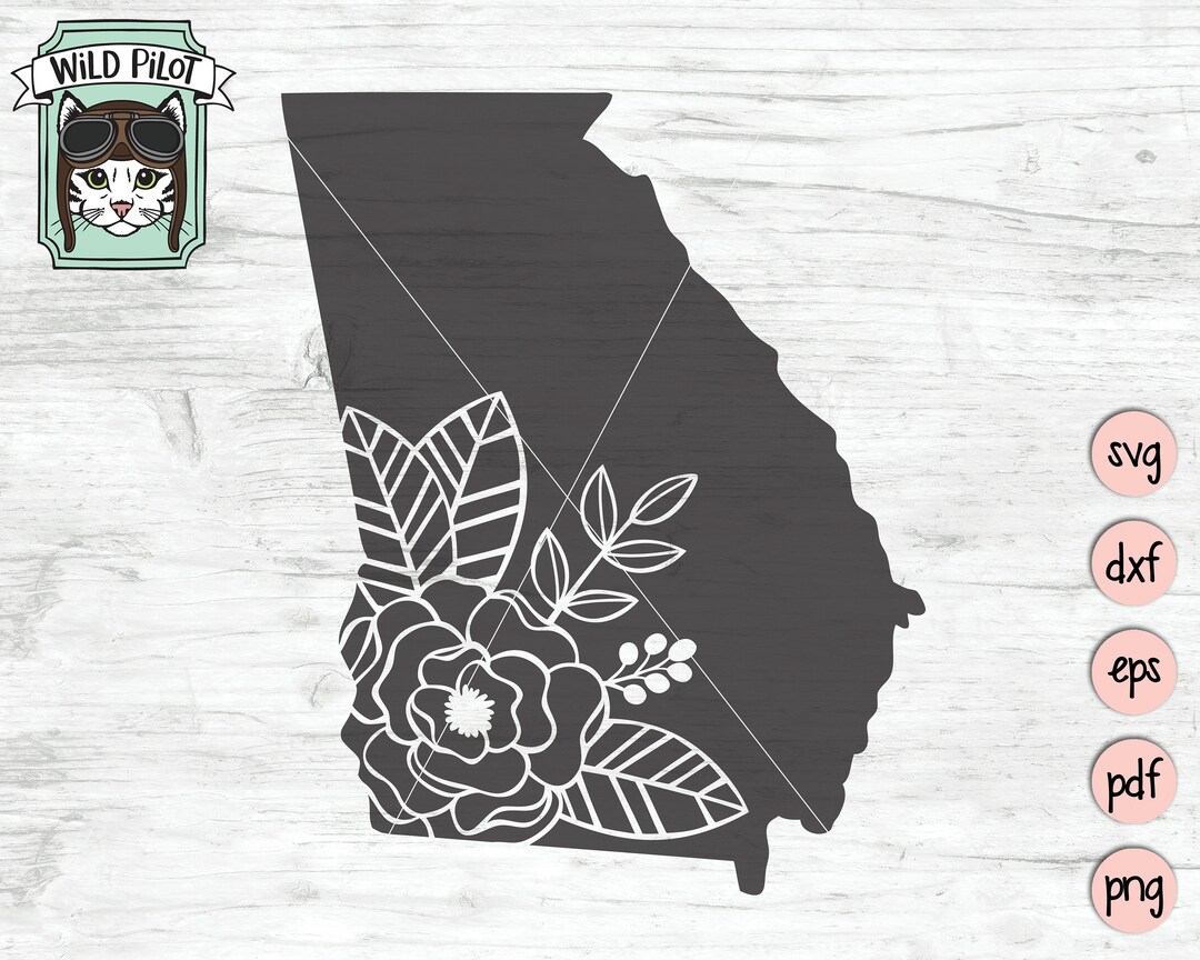 Georgia Svg File, Georgia Silhouette Svg, Georgia Cut File, Georgia ...