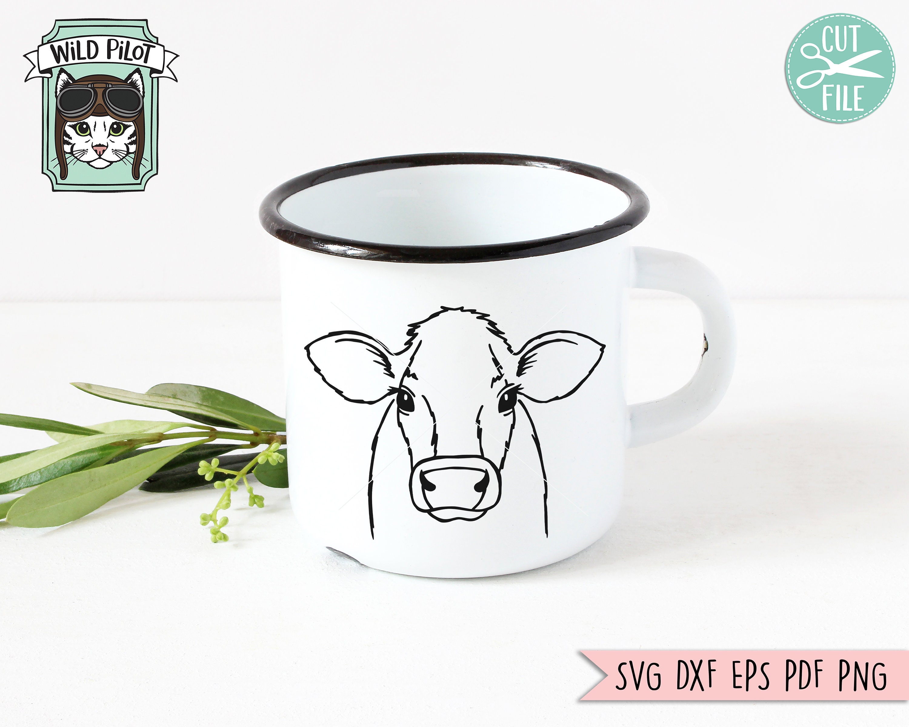 Cow Svg File Cow Cut File Animal Face Cute Cow Svg Cow - Etsy