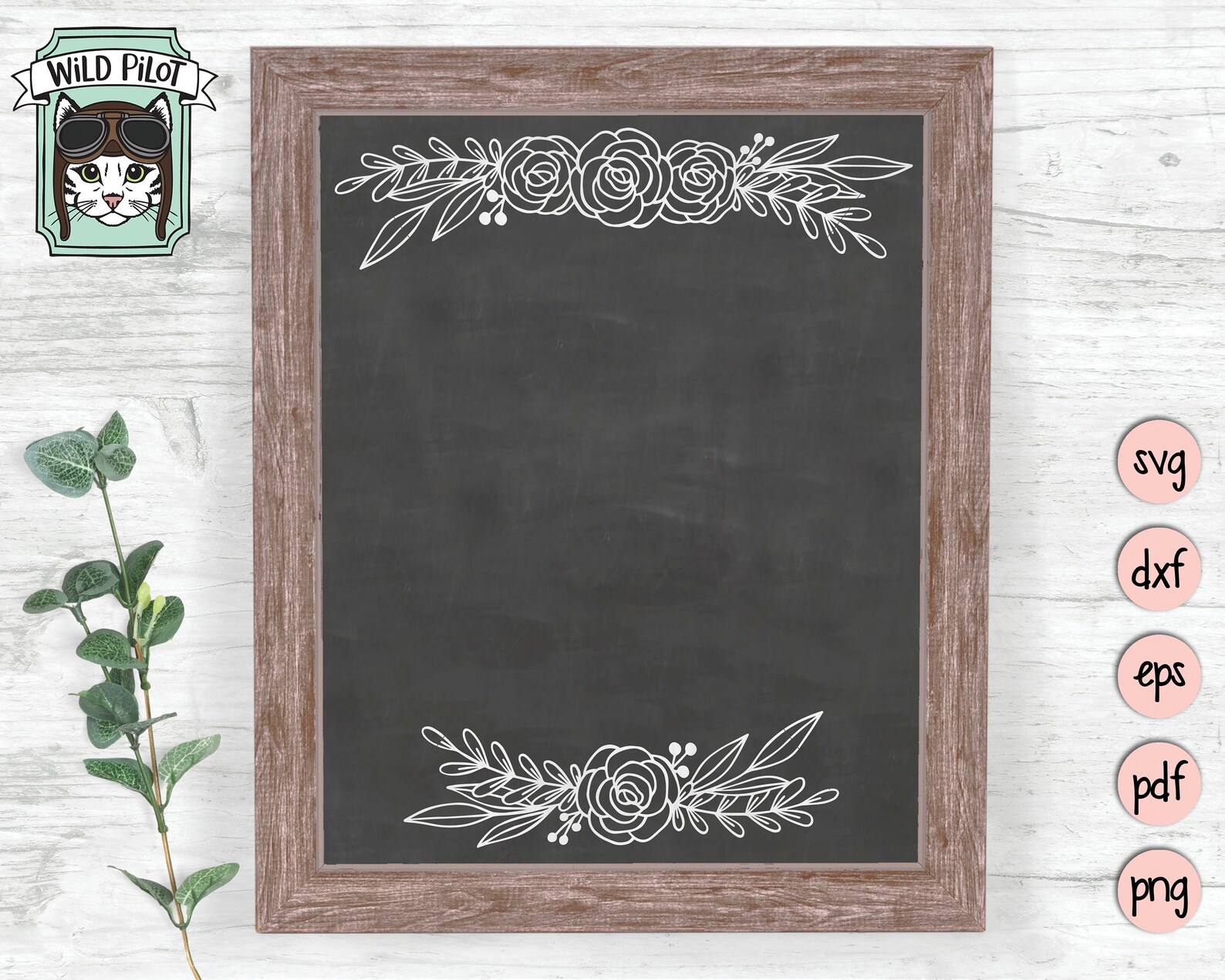 Flowers SVG File, Flower Border SVG, Flower Cut File, Line Divider Svg ...
