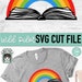Rainbow SVG, Book SVG, Reading SVG, Book Lover Svg, Librarian Svg ...