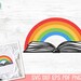 Rainbow SVG, Book SVG, Reading SVG, Book Lover Svg, Librarian Svg ...