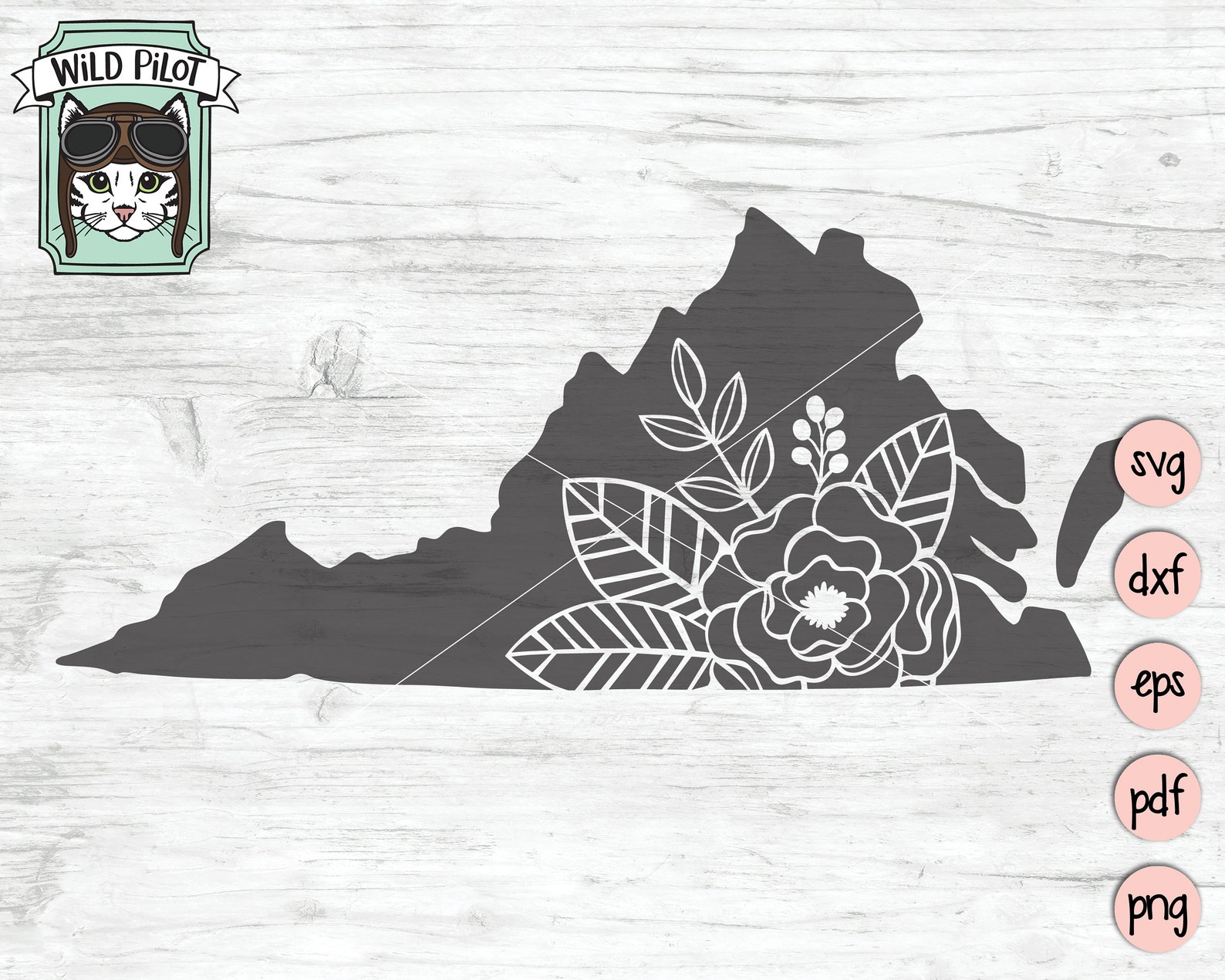 Virginia Svg File Virginia Silhouette Svg Virginia Cut File - Etsy