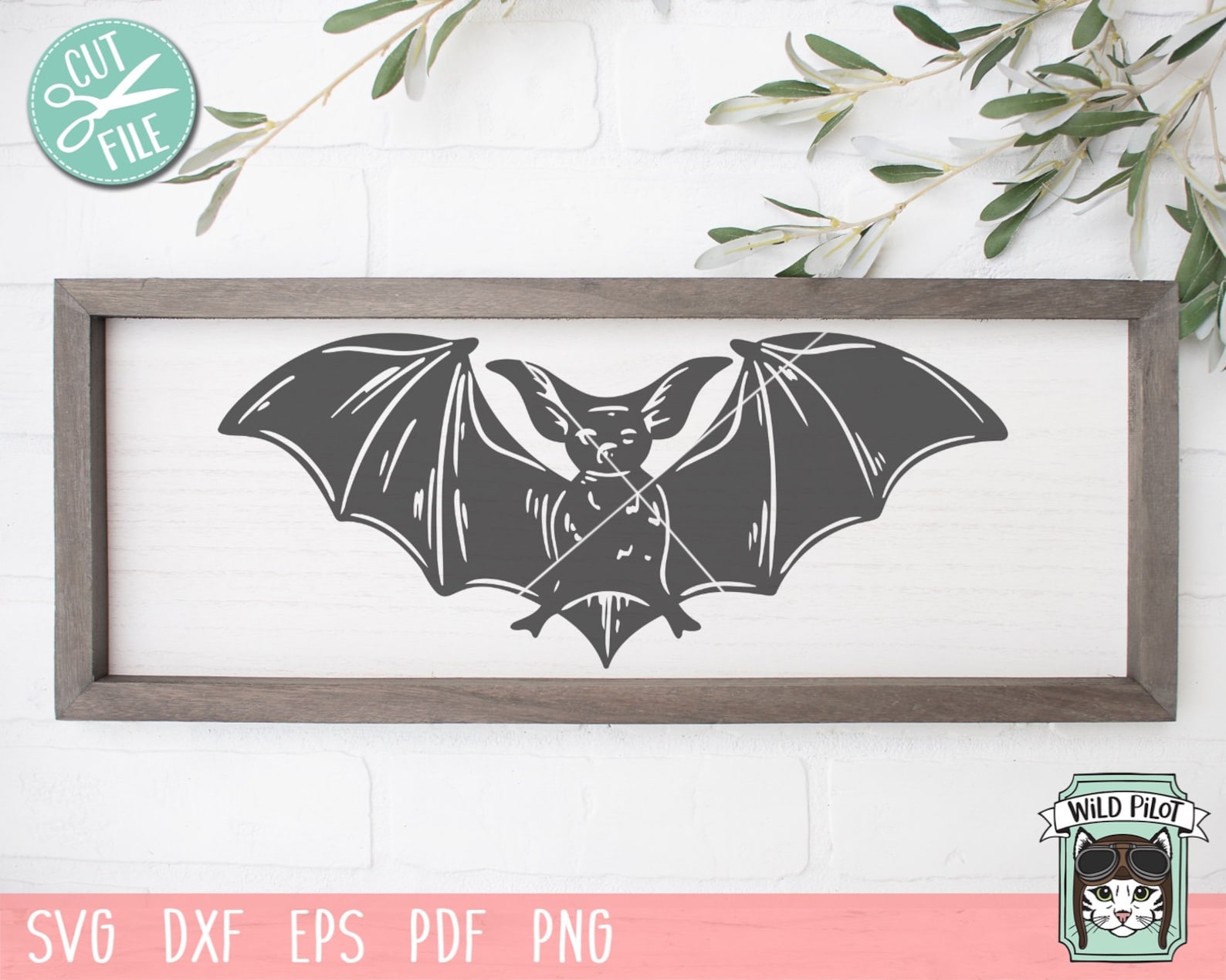 Halloween SVG File, Bat SVG File, Halloween Cut File, Bat Cut File ...