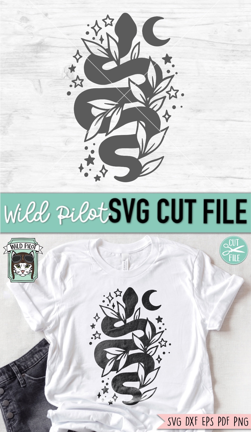 Snake SVG File, Reptile SVG, Snake PNG, Snake Clipart, Mystical Svg ...