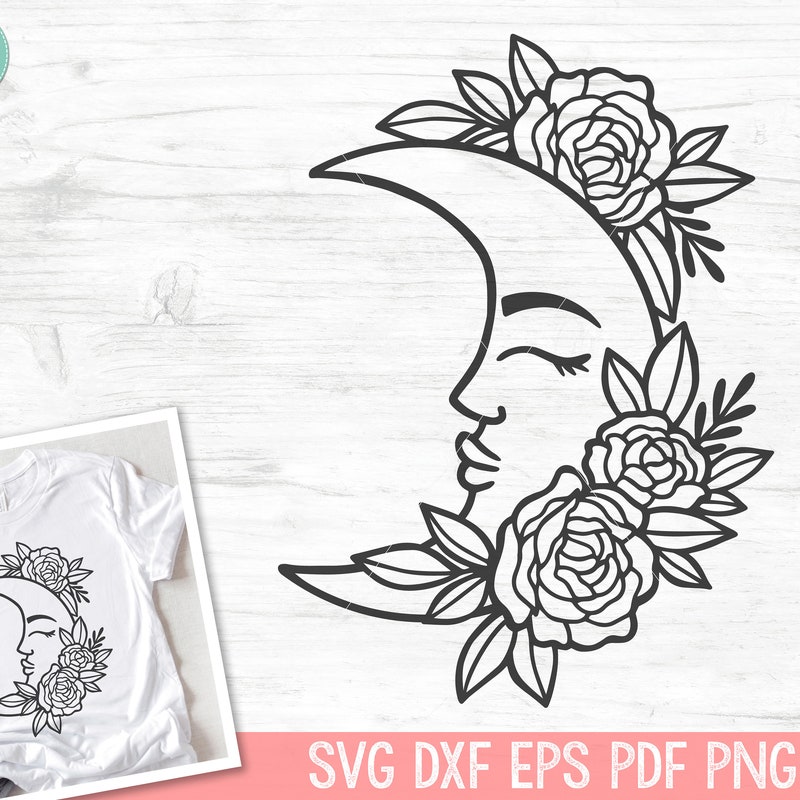 Man in the Moon Svg - Etsy