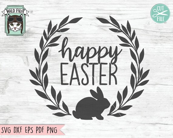 Happy Easter SVG Cut File Easter Sign SVG File Happy Easter - Etsy