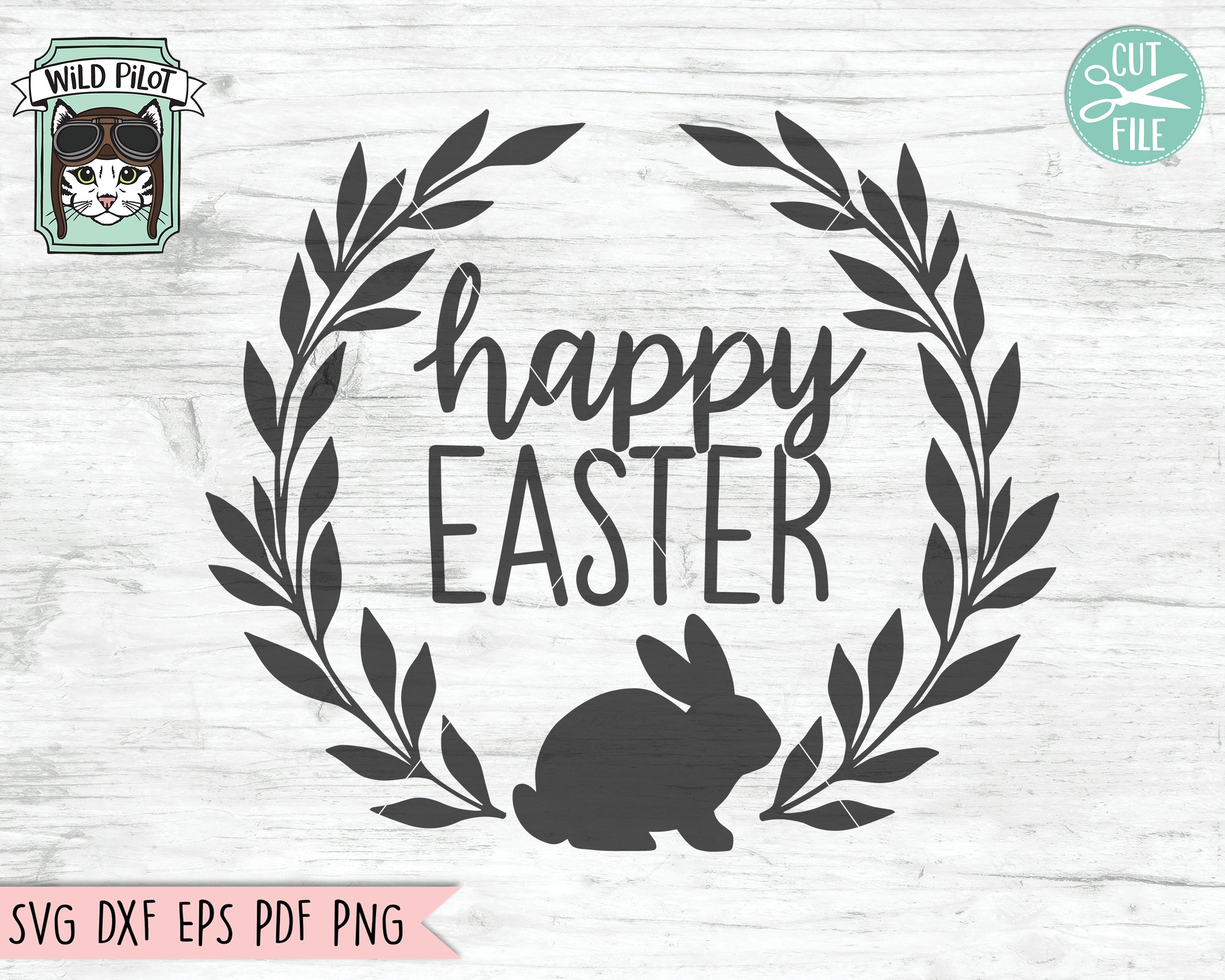 Happy Easter SVG Cut File Easter Sign SVG File Happy Easter - Etsy