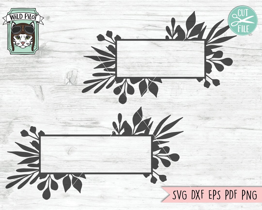 Leaf Frame SVG File, Leaf Monogram Frame, Leaf Border SVG, Leaves Frame ...