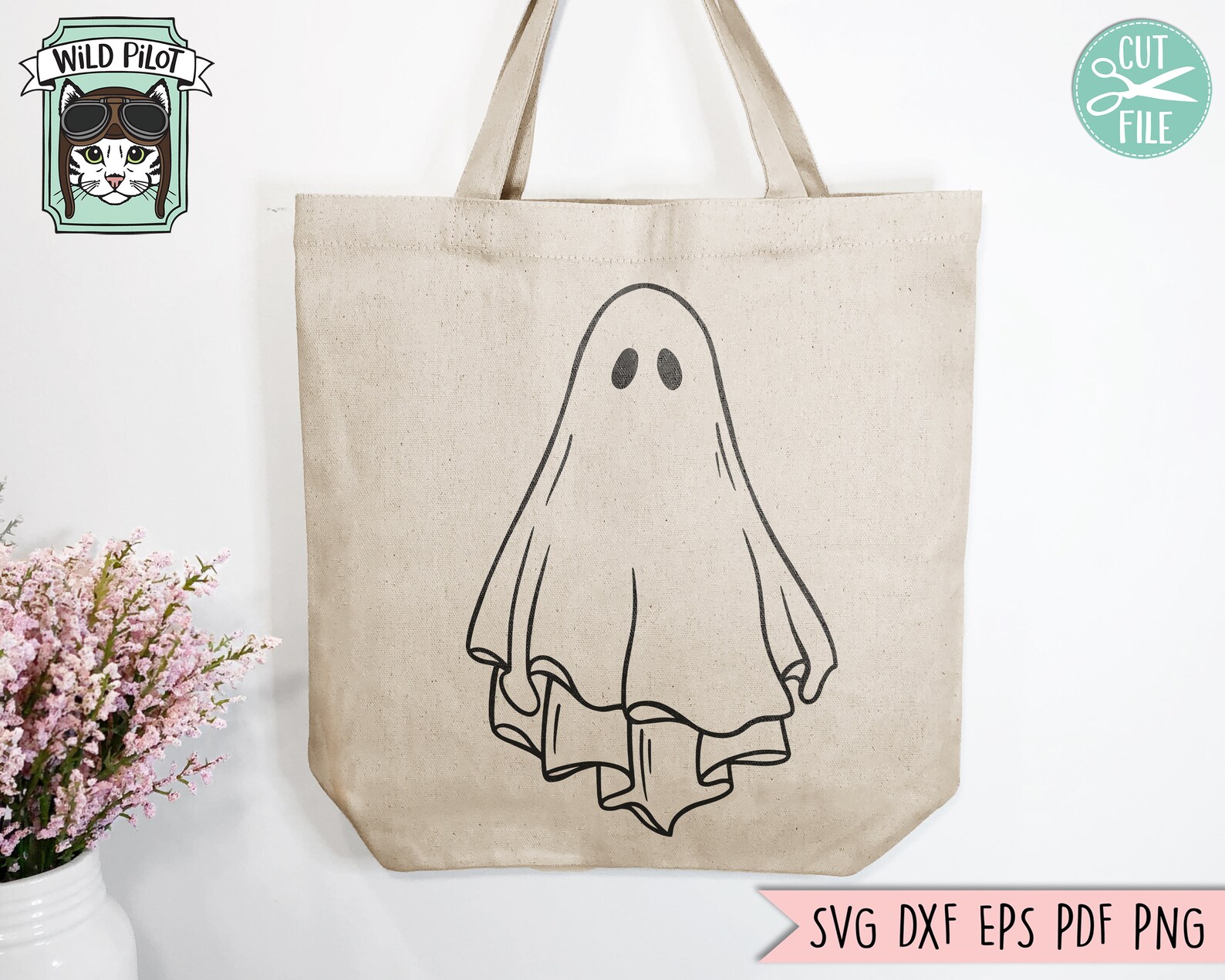 Ghost SVG File, Halloween SVG, Halloween Cut File, Ghost Cut File ...