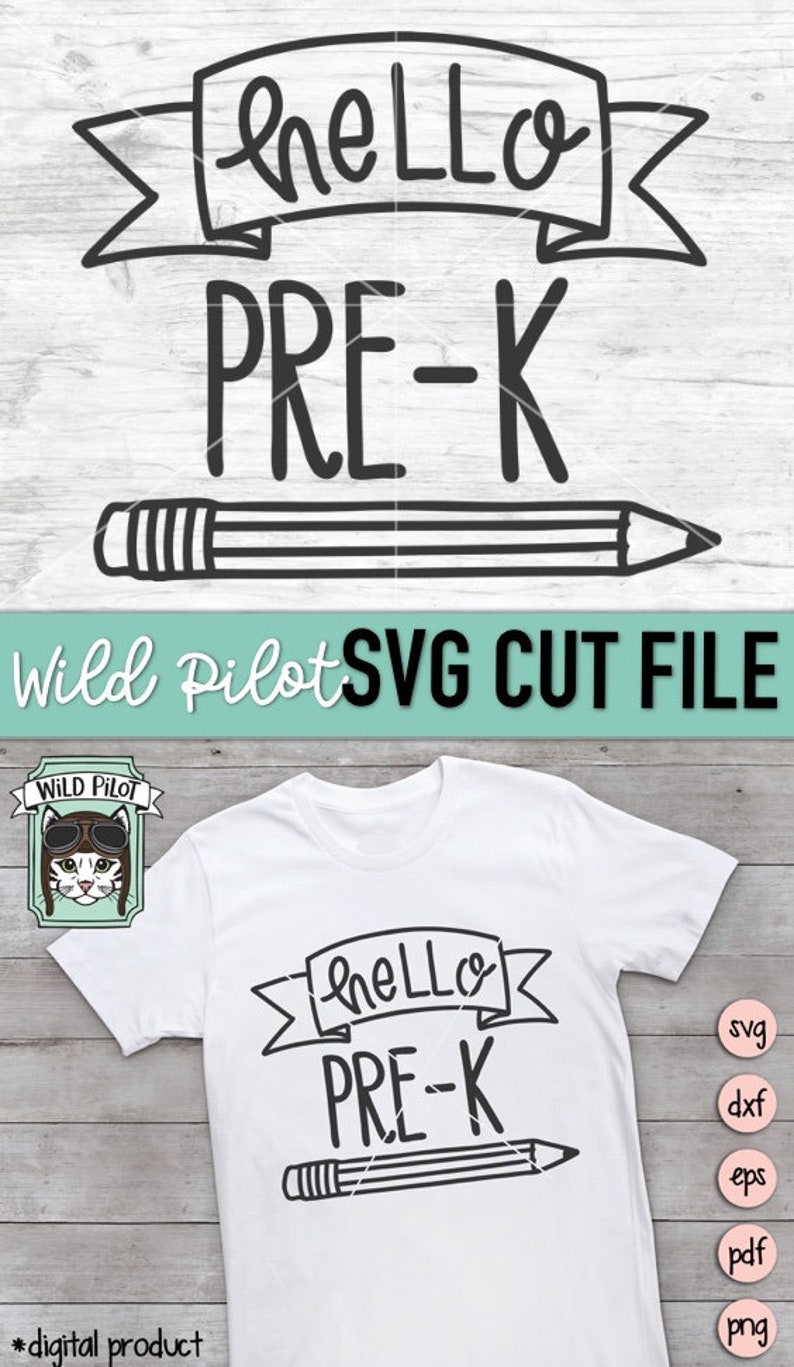 Pre K SVG File Hello Pre-k Svg File Prek Svg File First Day - Etsy