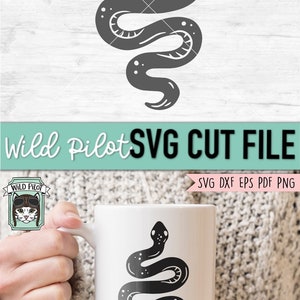 Snake SVG Cut File, Snake Clipart, Snake PNG, Reptile SVG, Tattoo Svg ...