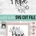 Hope SVG File, Hope Floral SVG, Hope Flowers SVG, Religious Svg File ...