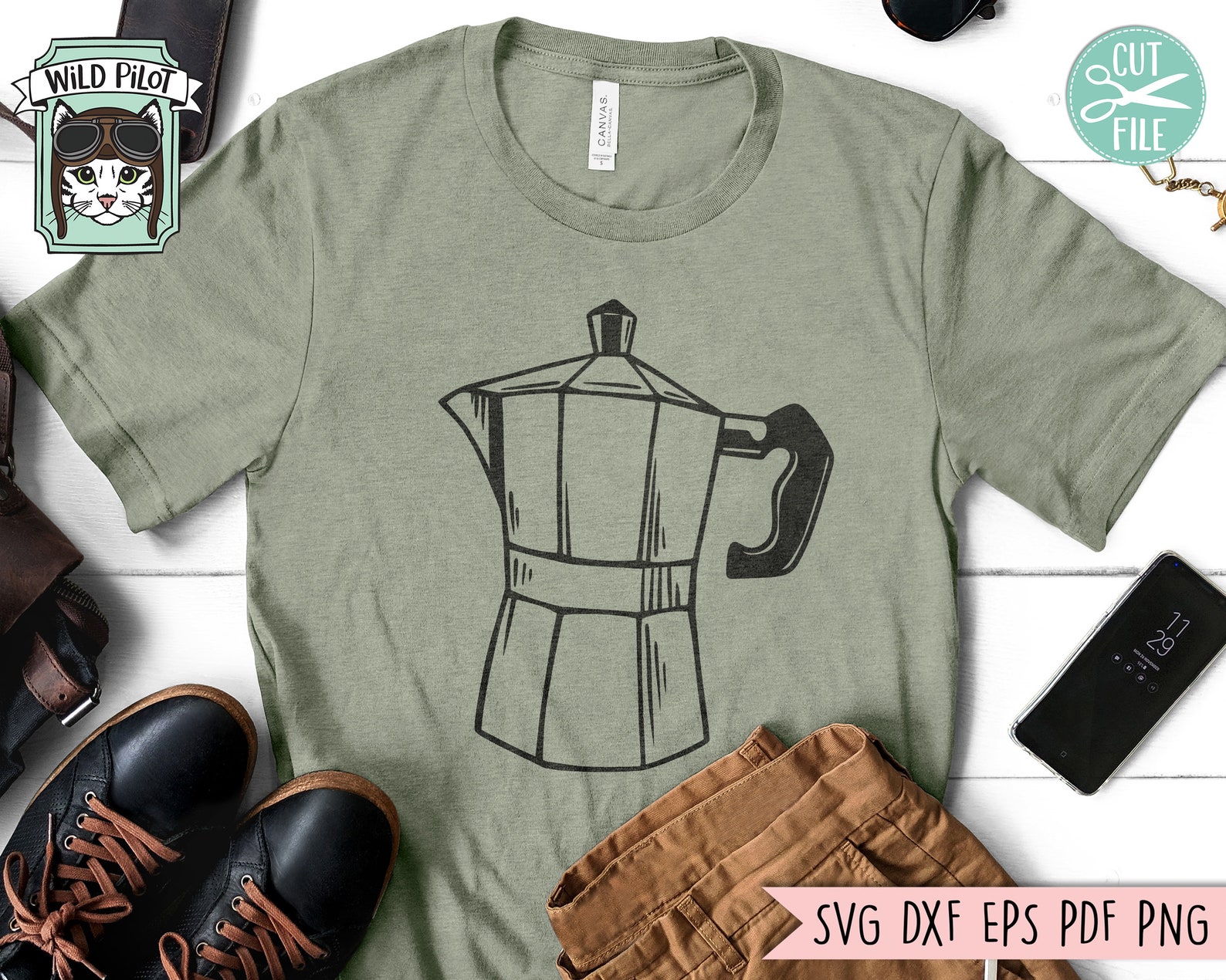 Coffee SVG File, Coffee Maker Svg File, Coffee Pot Svg, Coffee Png File ...