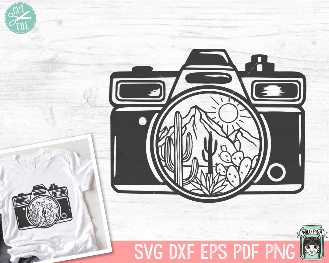 Cactus Camera SVG, Cactus Camera Cut File, Photography SVG ...