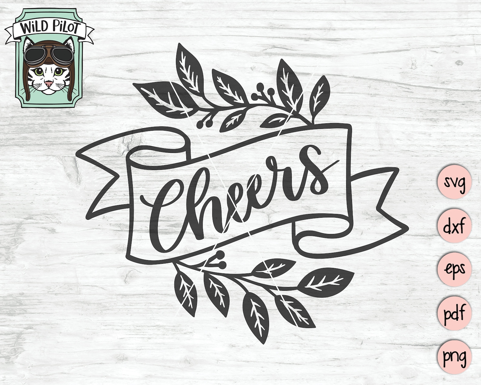 Cheers SVG File Cheers Cut File Cheers Vector Drink Menu | Etsy