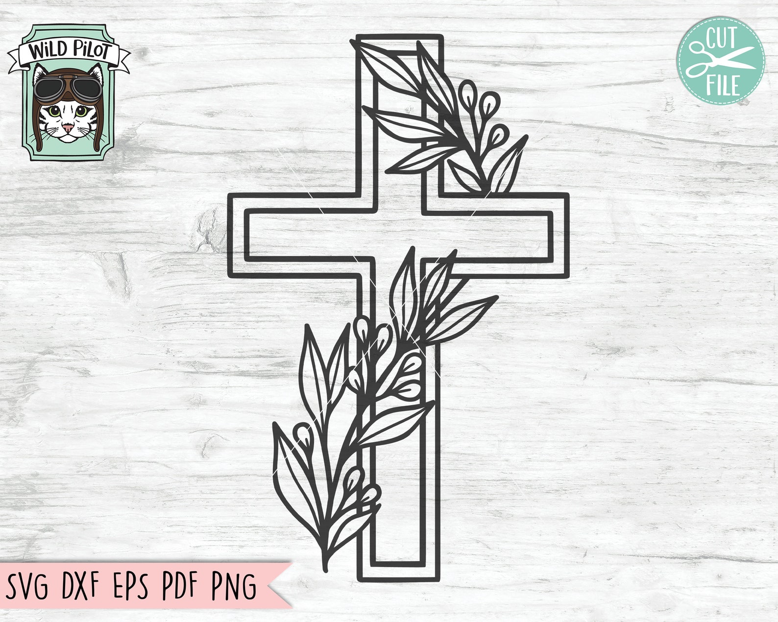 Cross SVG Cut File Religious SVG Cross PNG Cross Clipart | Etsy