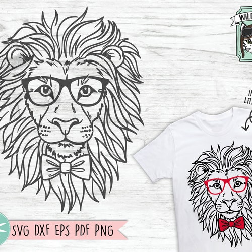 Lion Svg File Lion Cut File Animal Face Svg File Cute Lion - Etsy