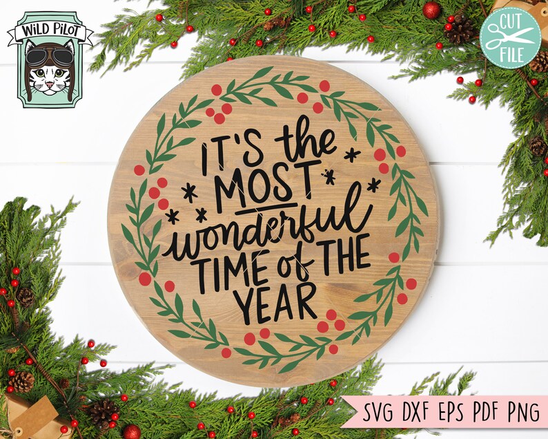 Christmas Round Sign Bundle Svg File Christmas Sign Svg - Etsy