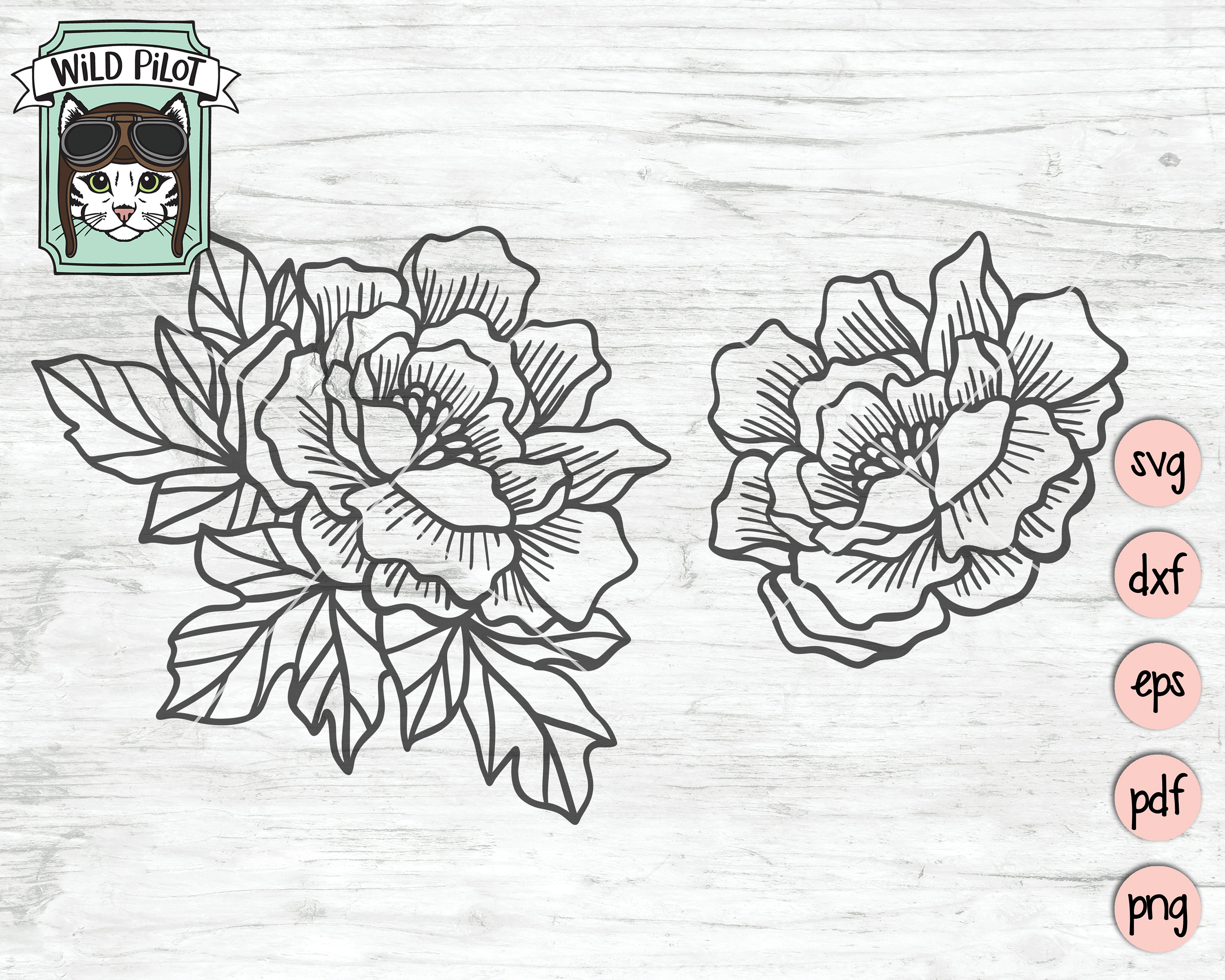 Flor SVG Flores SVG archivo Flowers cut file Floral svg | Etsy