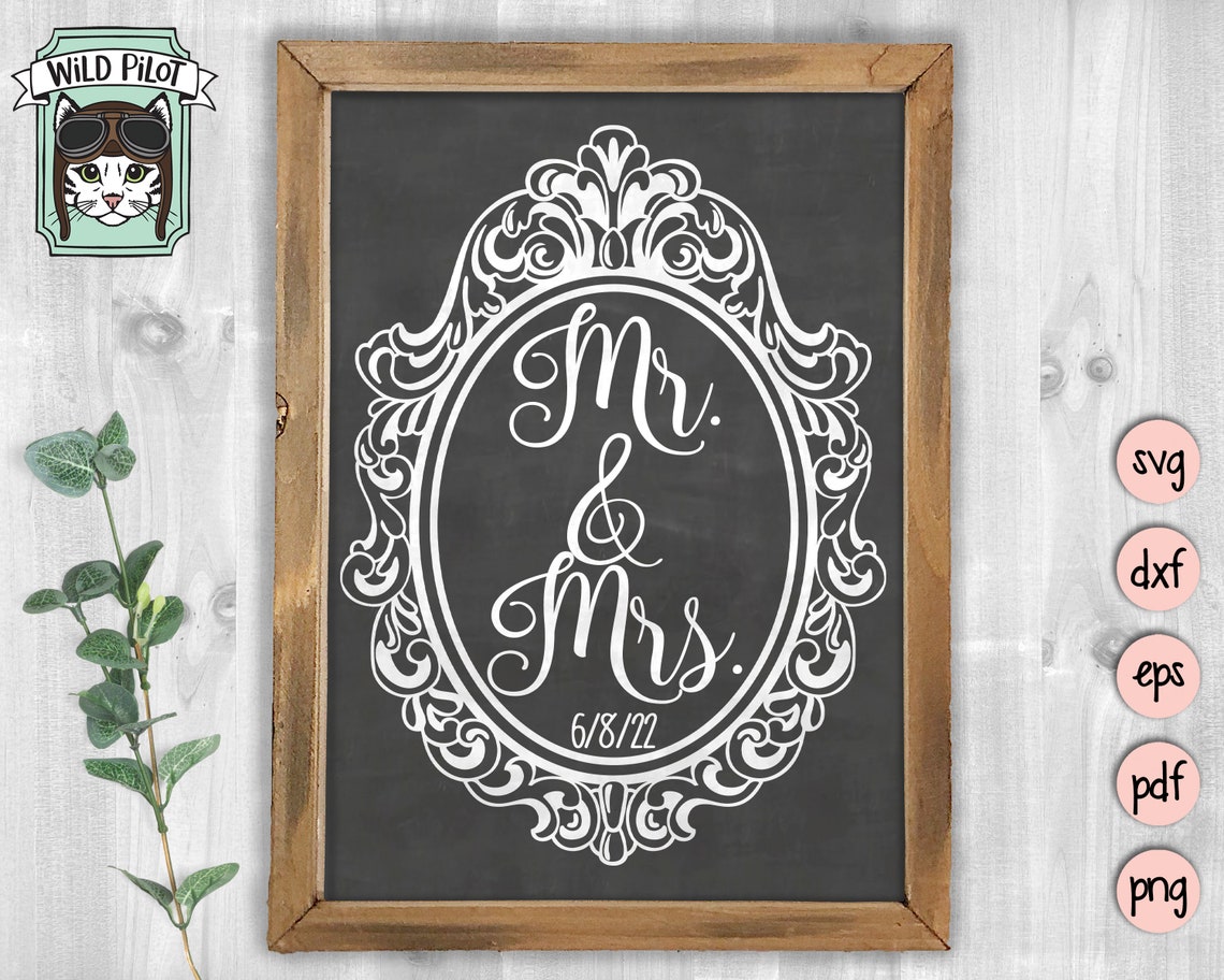 Monogram Frame SVG Decorative Frame Svg File Ornate Frame - Etsy