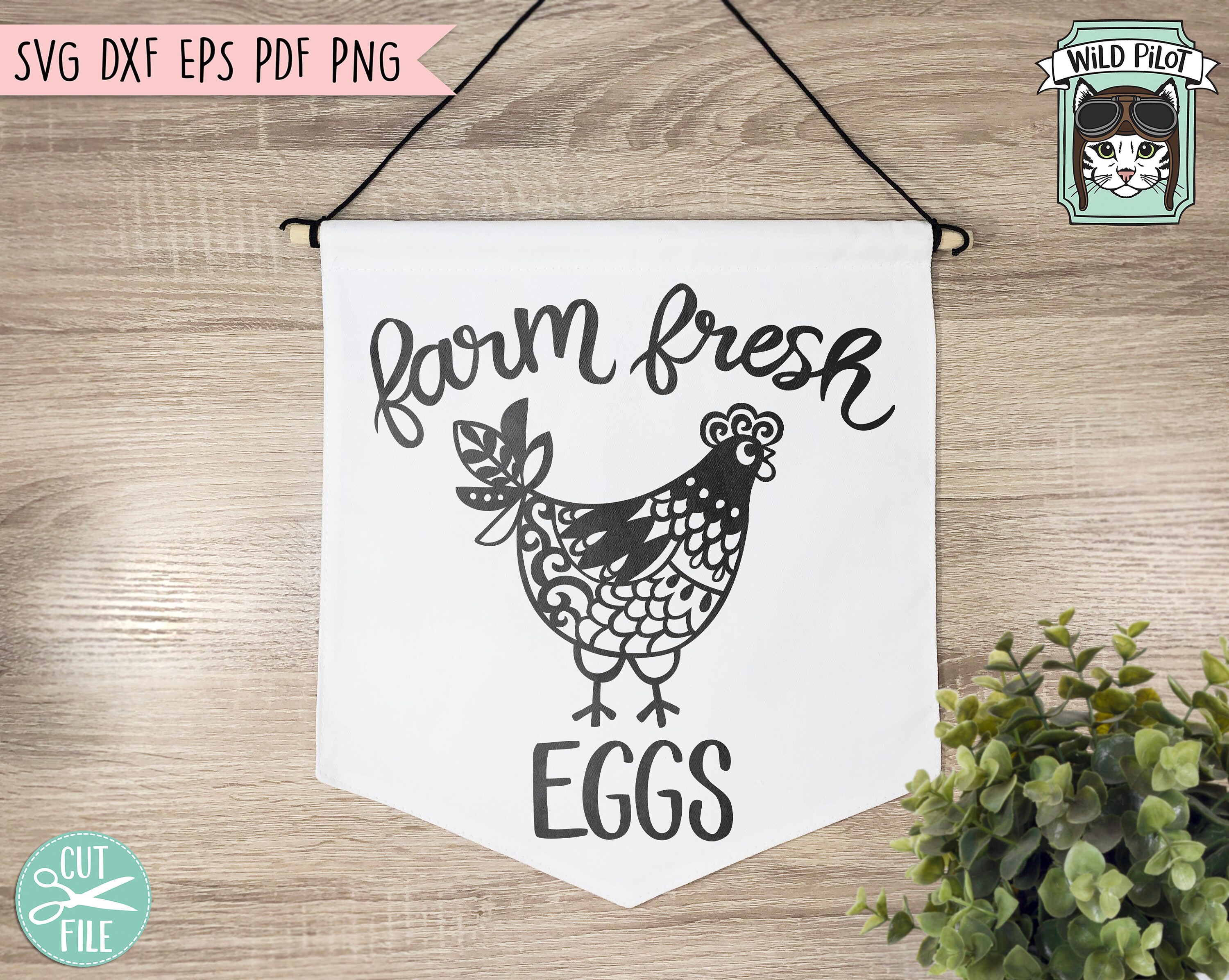 Chicken SVG, Farm Fresh Eggs Svg, Farm Fresh Eggs Clip Art, Cut File ...
