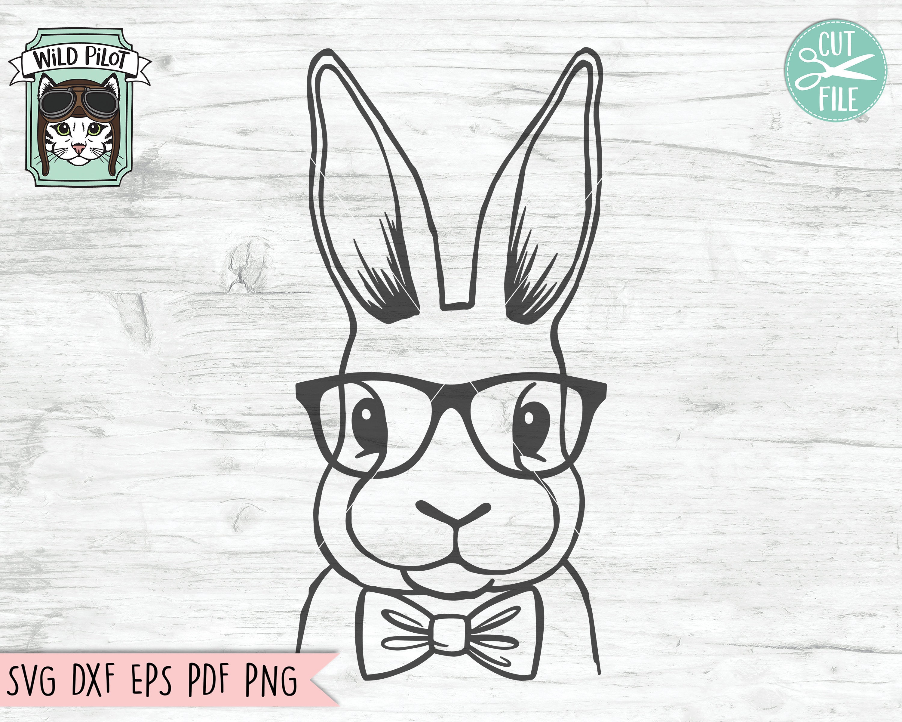 Bunny Glasses SVG Easter Bunny SVG Easter Clipart Easter - Etsy