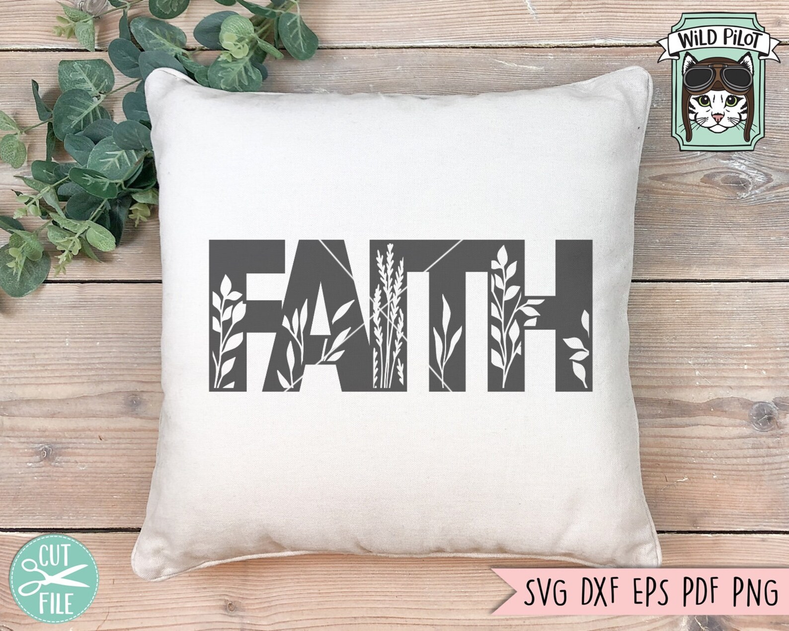 Faith SVG File Religious Sign SVG Home Sign SVG Farmhouse - Etsy