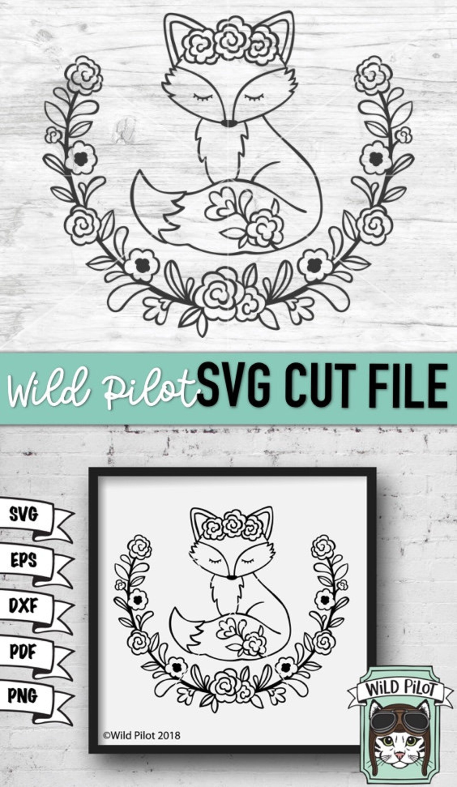 Fox SVG Cute Fox svg Fox svg file Fox Clip Art cute fox | Etsy