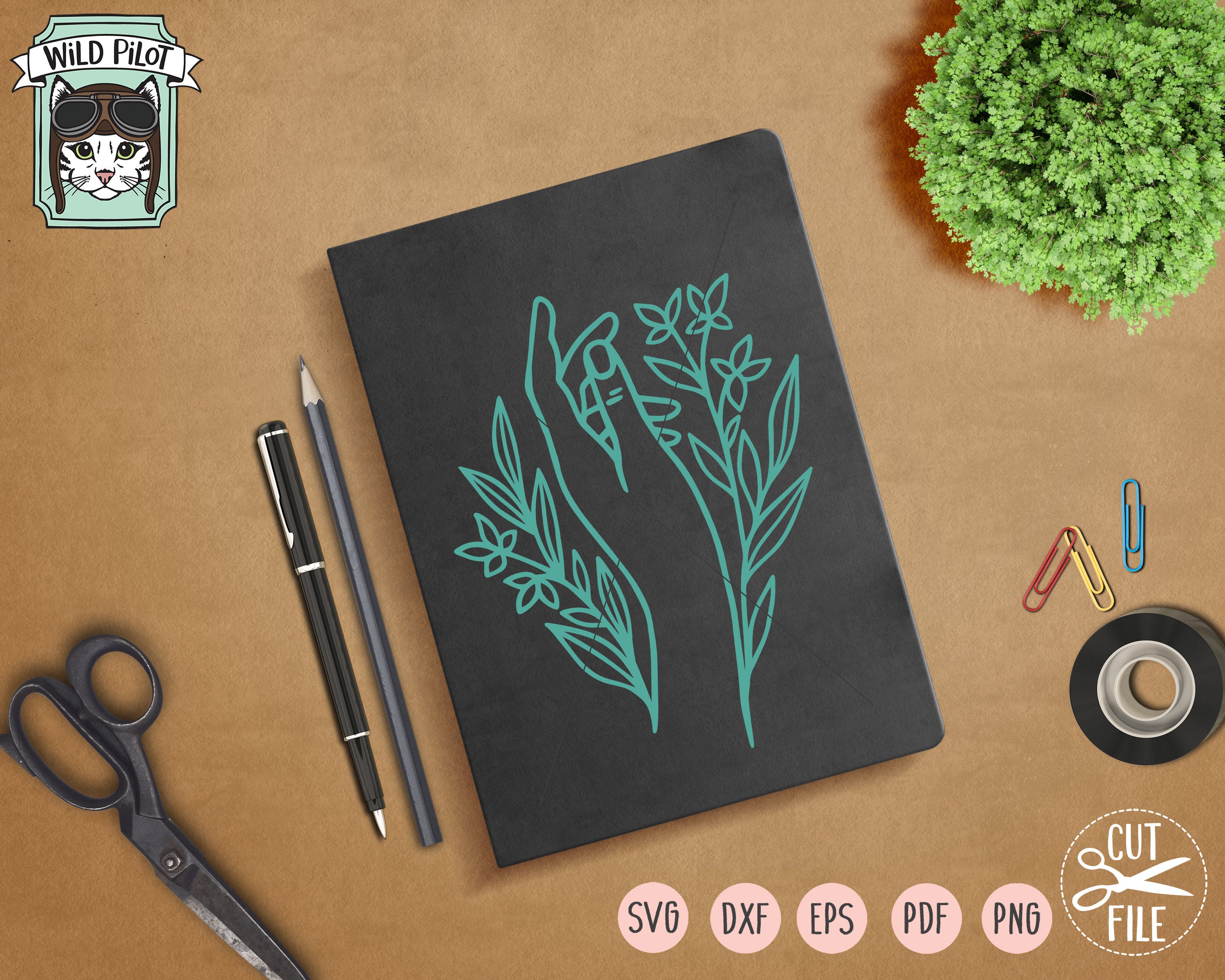 Mystical SVG File Bundle Floral Moon Svg Moon Phases Svg | Etsy