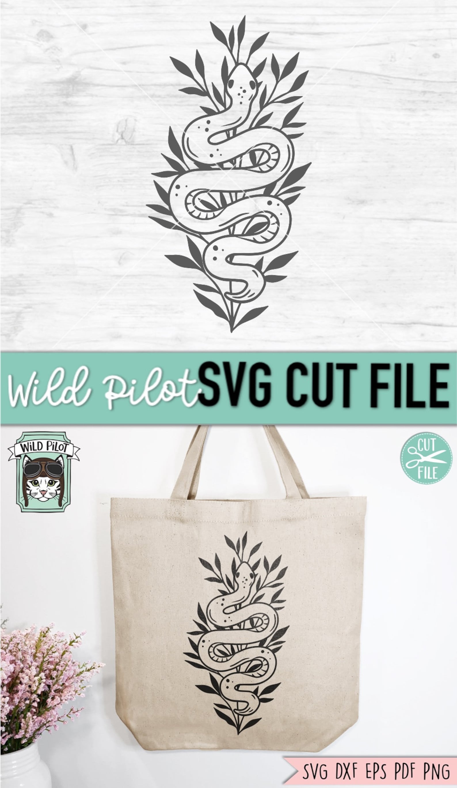 Snake SVG File, Reptile SVG, Snake PNG, Snake Clipart, Mystical Svg ...