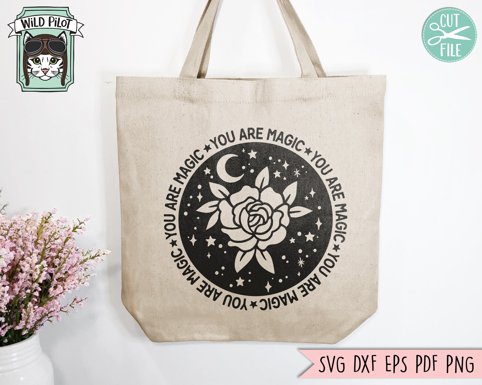 You Are Magic, Flower SVG, Floral SVG, Mystical SVG, Positive Vibes Svg ...