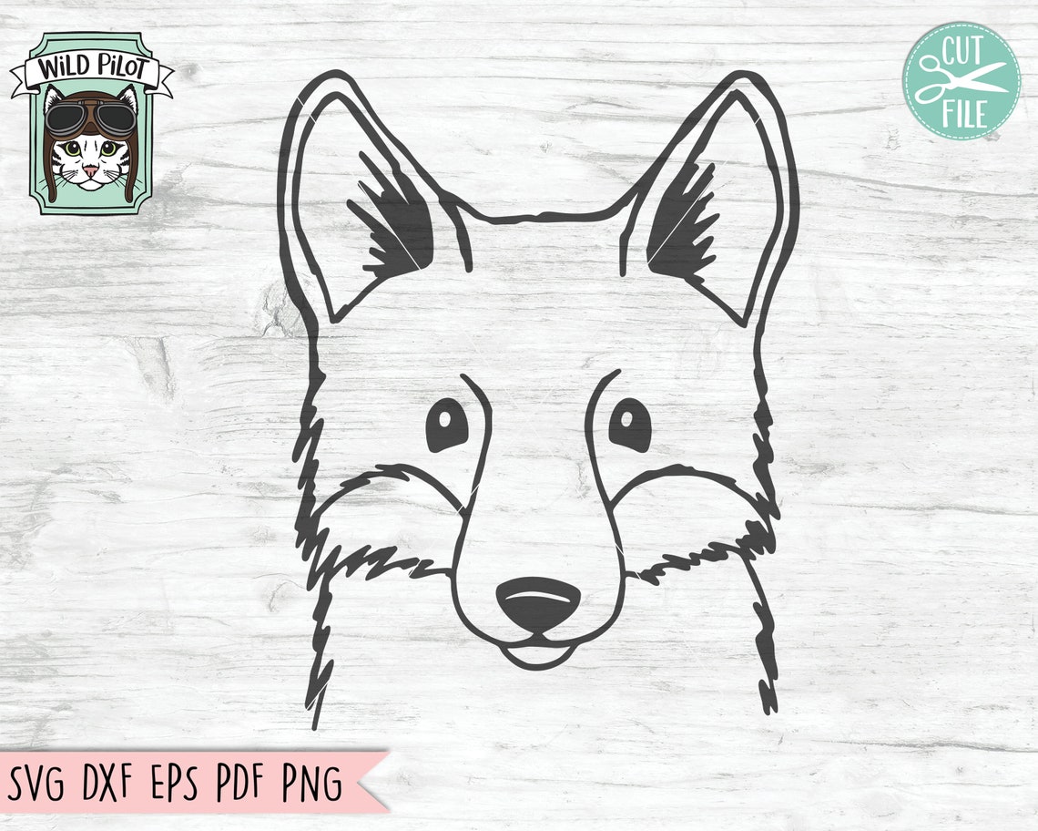 Fox Svg File Fox Cut File Animal Face Cute Fox Svg Fox - Etsy