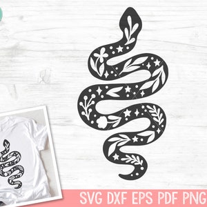 Snake SVG File, Reptile SVG, Snake PNG, Snake Clipart, Mystical Svg ...