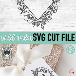 Floral Frame SVG, Floral Frame Cut File, Diamond Flower Frame, Floral ...