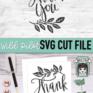 Thank You SVG File, Thank You Cut File, Thank You Vector, Thank You ...