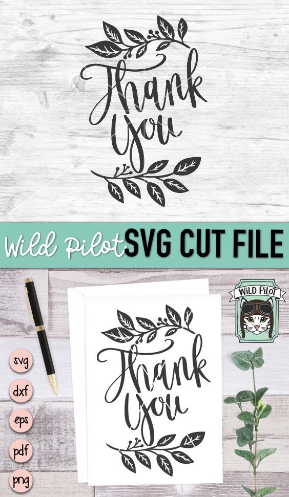 Thank You SVG File Thank You Cut File Thank You Vector | Etsy Canada