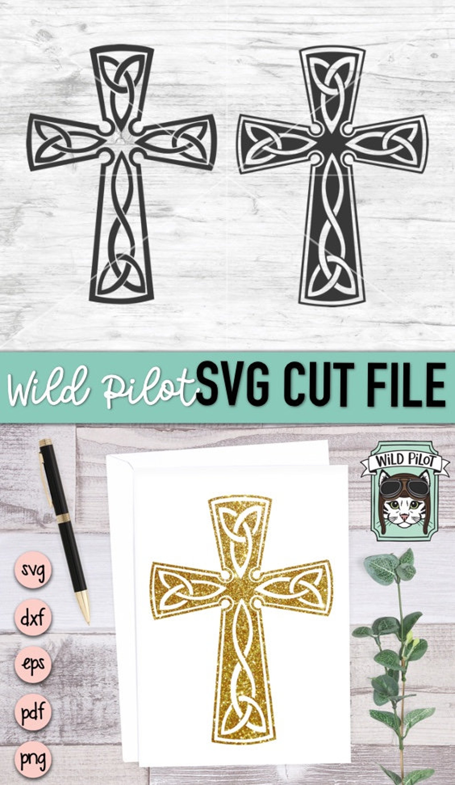 Celtic Cross SVG Religious SVG Easter SVG Cut File Cross - Etsy