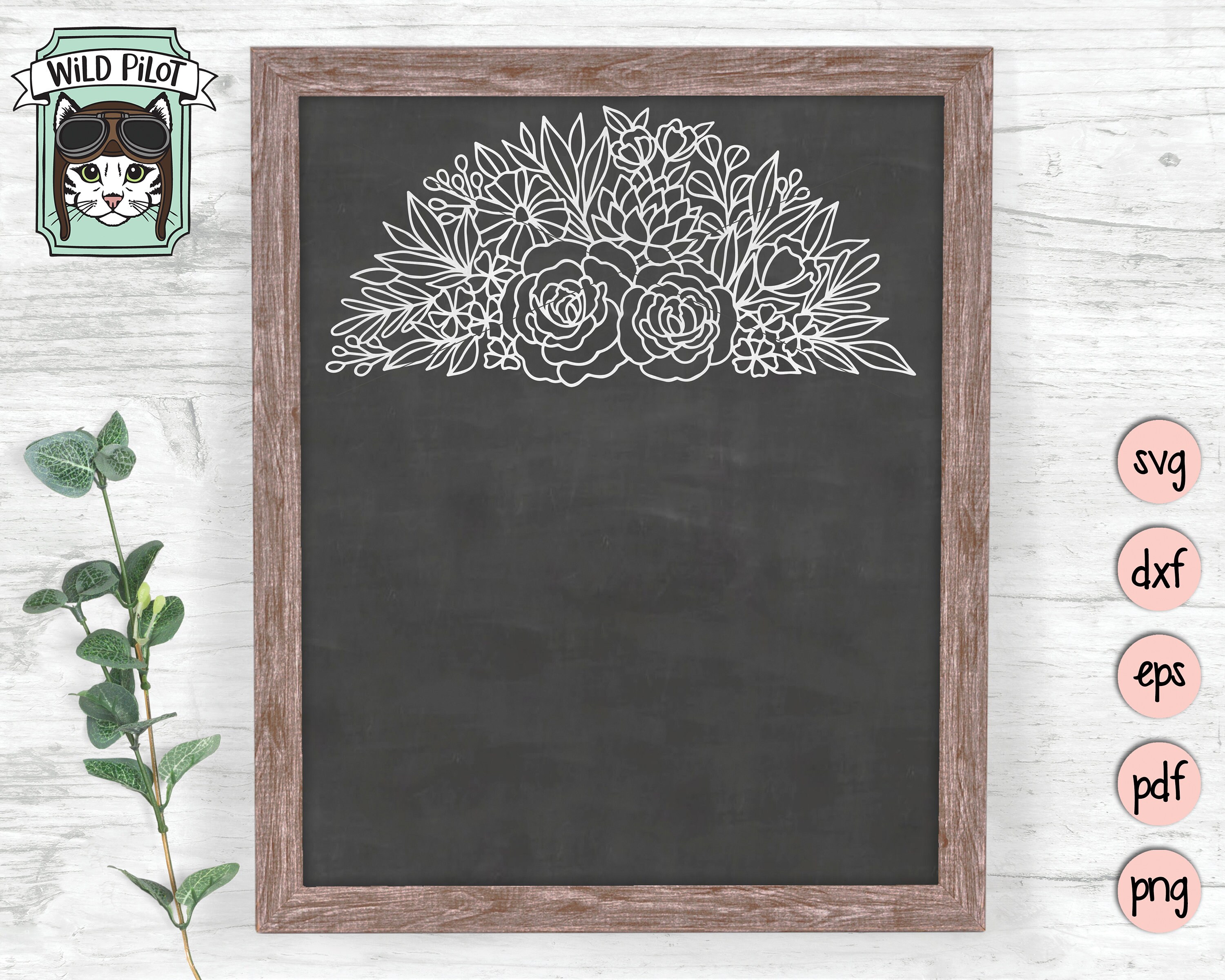 Flower Round Border SVG Flower Border Svg Flower Svg File - Etsy