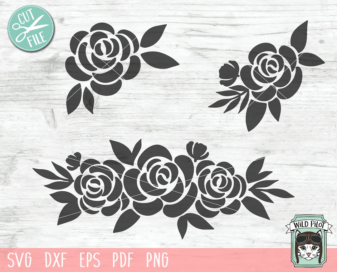 Flower SVG Files, Flower Cut Svg, Flower Cut File, Floral Svg Files ...
