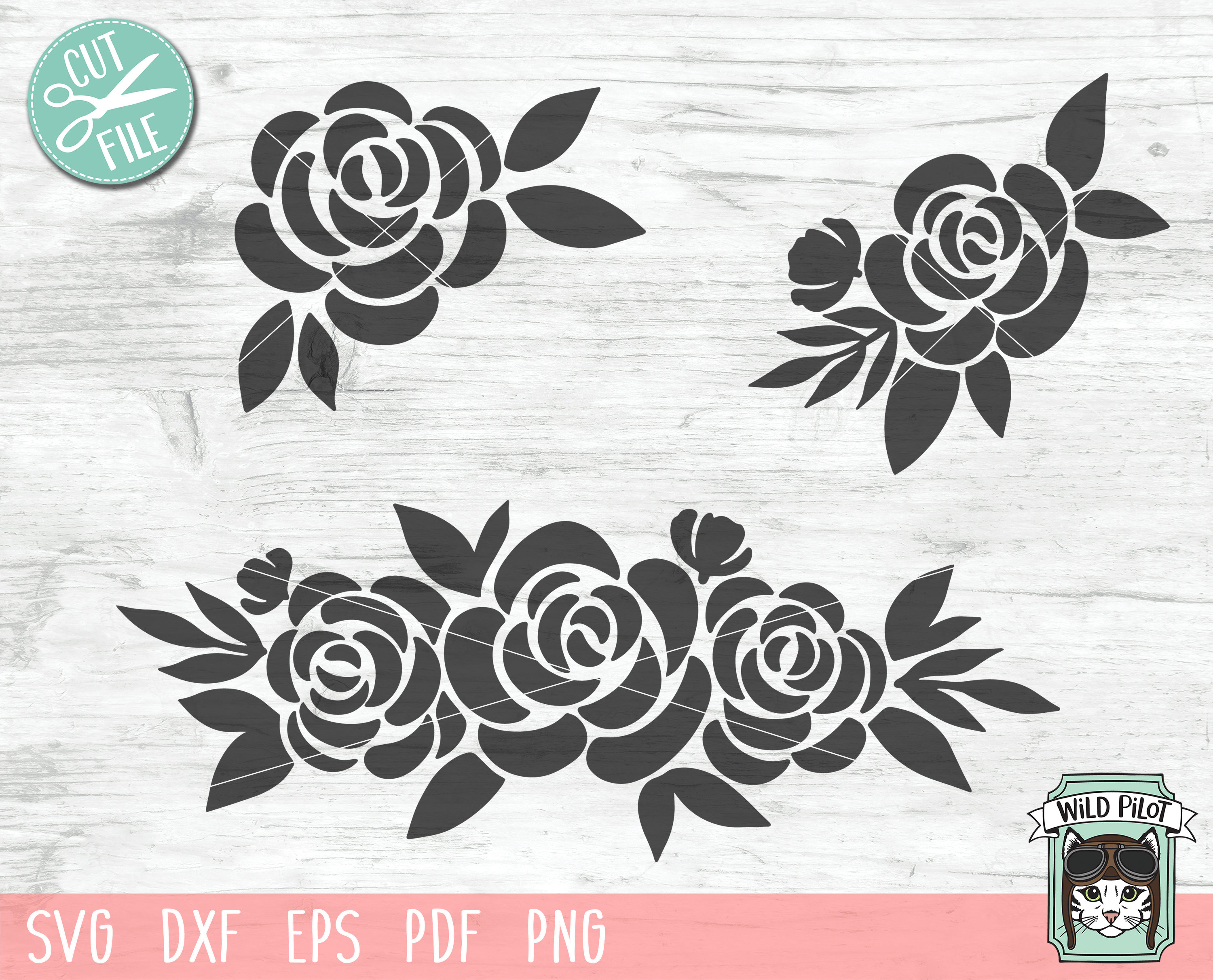 Flower SVG Files Flower Cut Svg Flower Cut File Floral Svg | Etsy