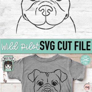 Pitbull Svg File, Dog Svg File, Pittie Svg, Dog Cut File, Animal Face ...
